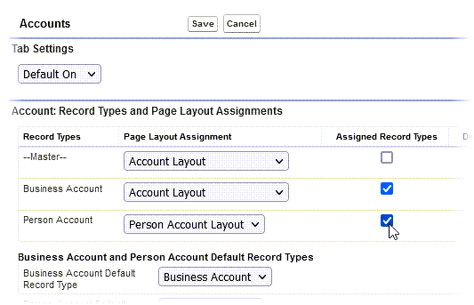 Grant user access to Person Accounts
